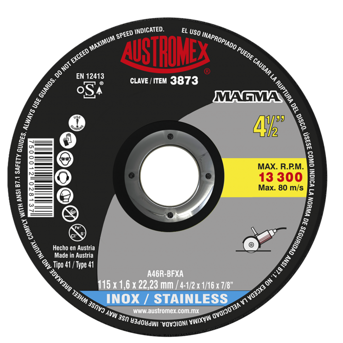 Clave 3873 - Detalle | Abrasivos Austromex